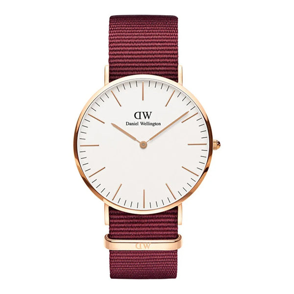 Men's watch, quartz movement, white dial - DW-1256