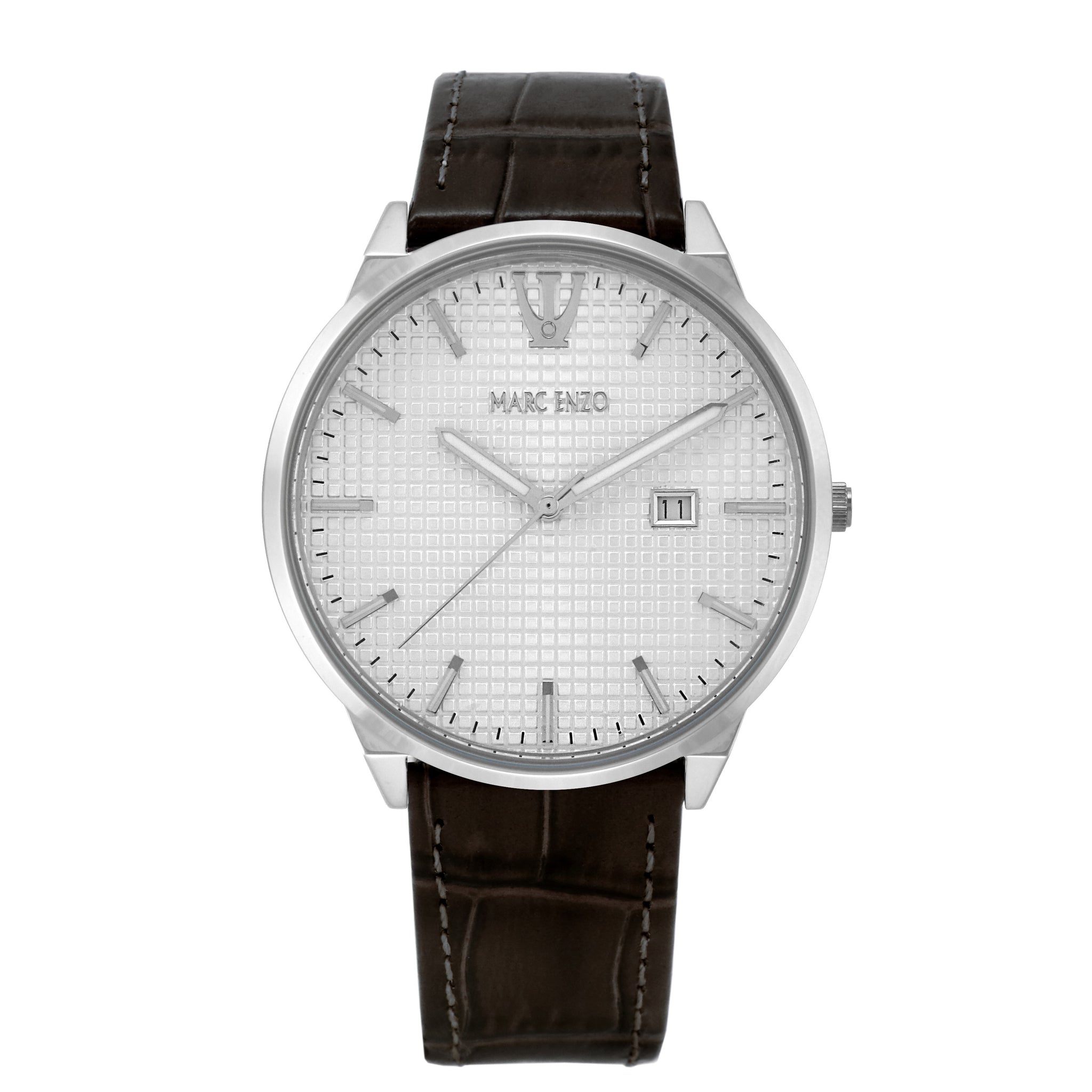 Marc Enzo Men's Quartz Watch with White Dial - MAR-0131