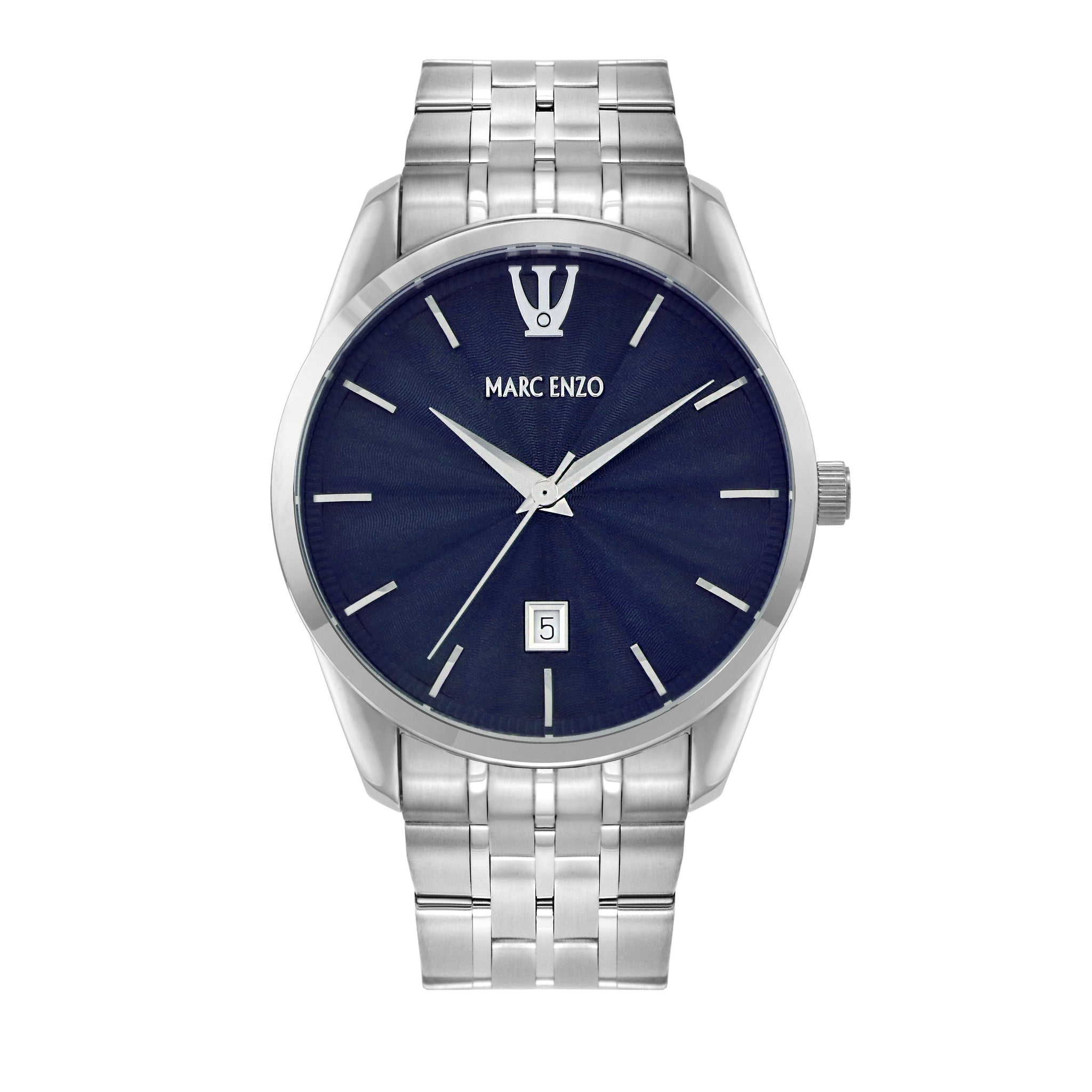Marc Enzo Men's Quartz Watch with Blue Dial - MAR-0120