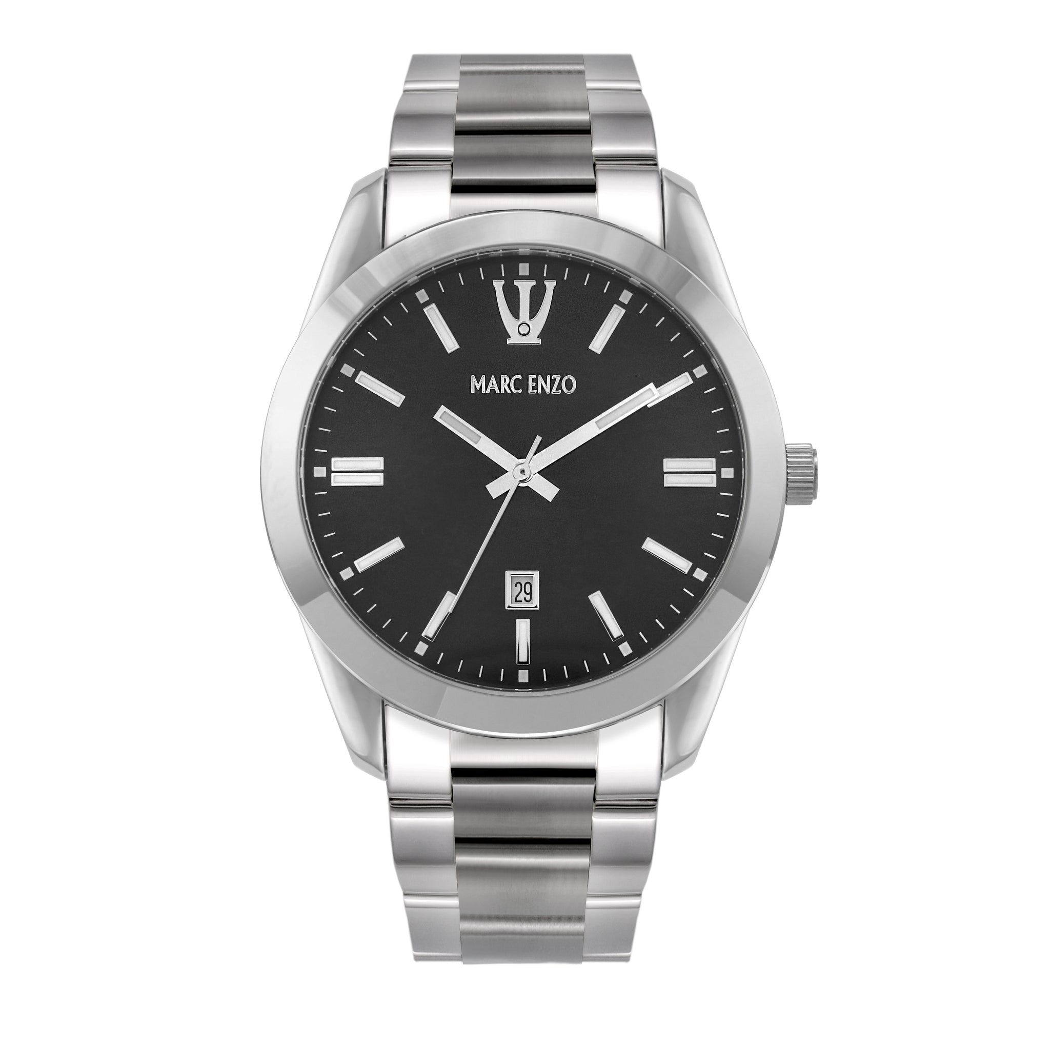 Marc Enzo Men's Quartz Watch with Black Dial - MAR-0123