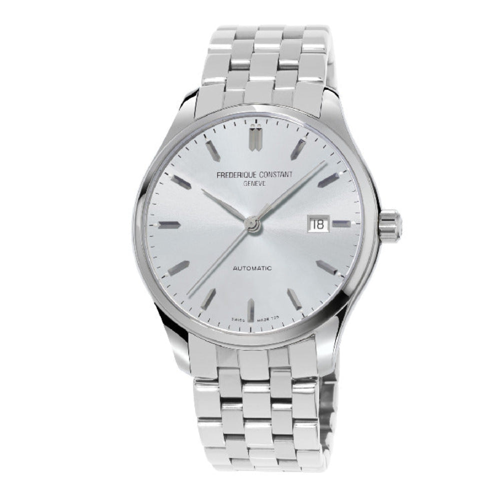 Men's watch, automatic movement, silver dial - FC-0117