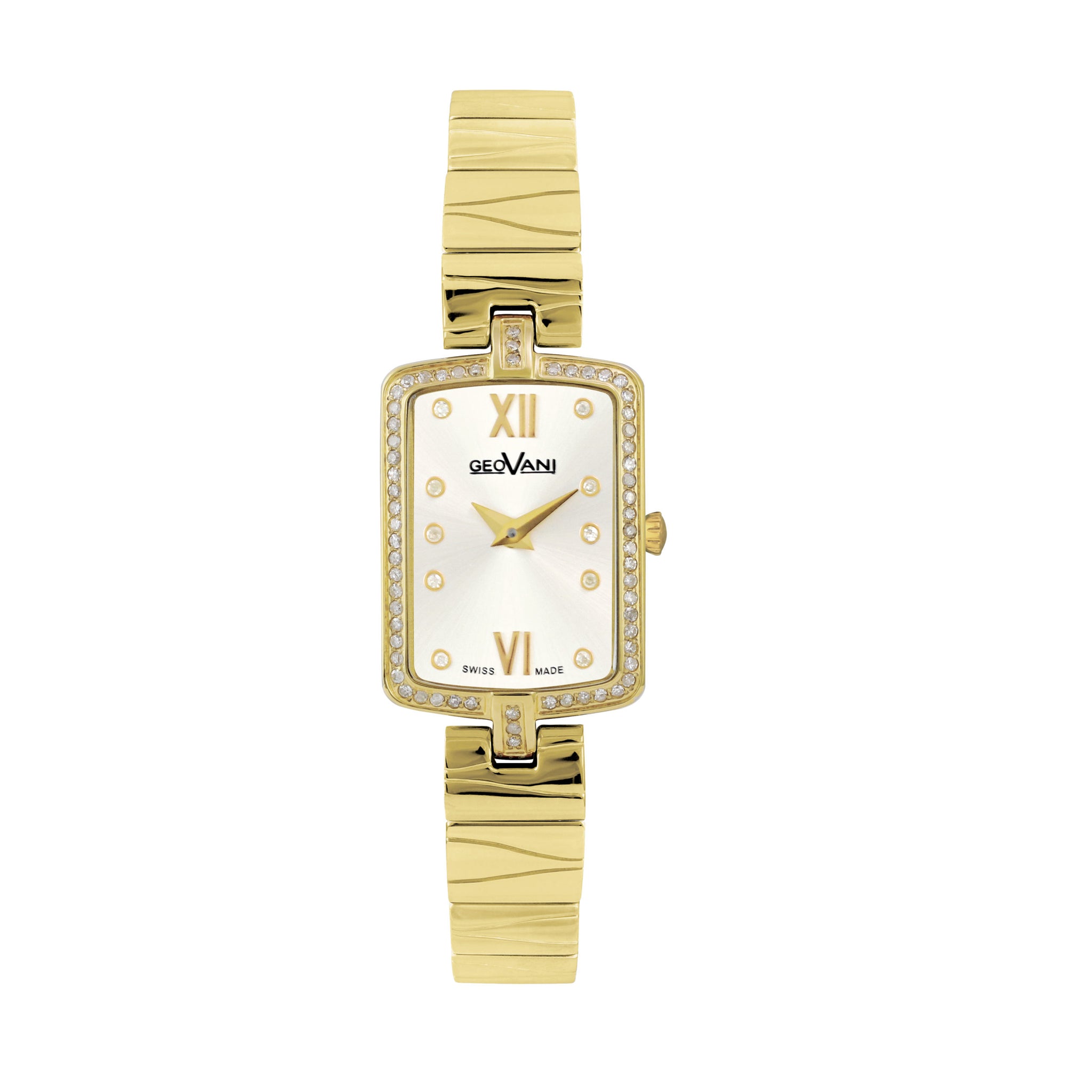Women's watch, quartz movement, white dial - GEO-0006
