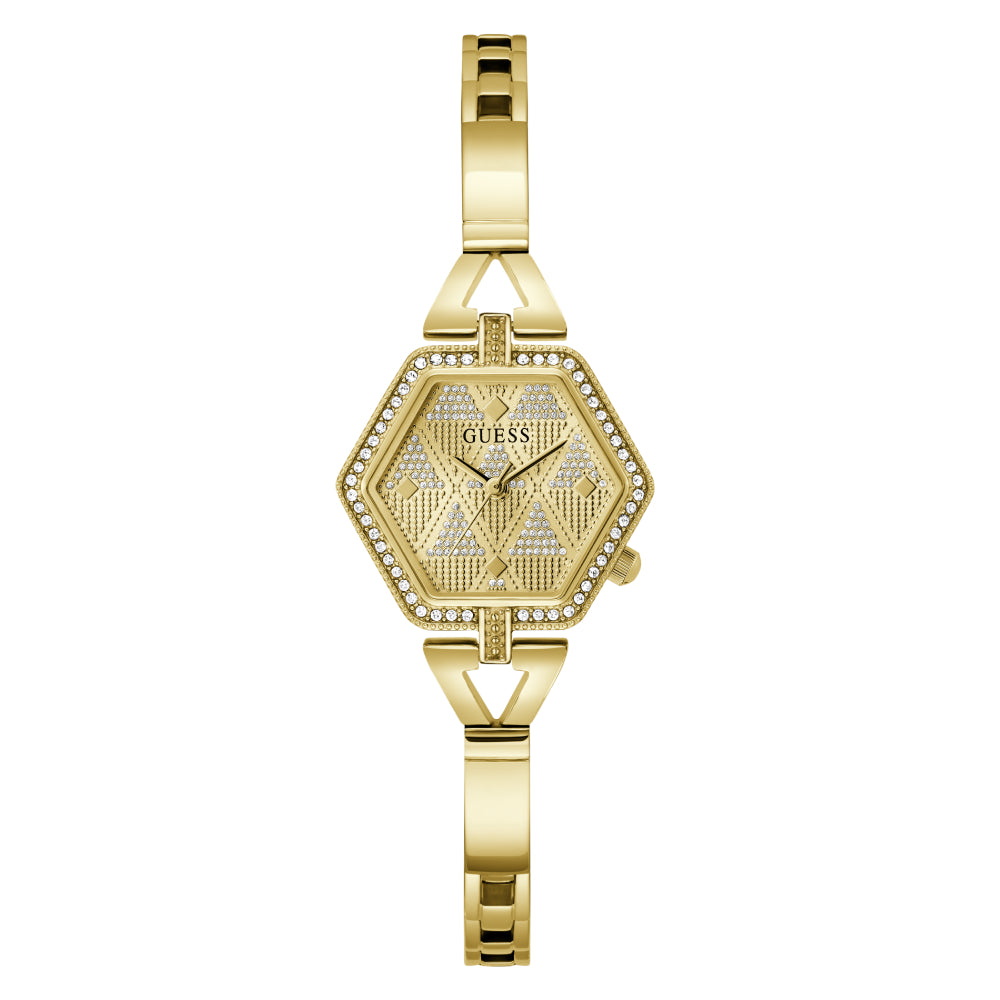 Women's watch, quartz movement, gold dial color - GWC-0287