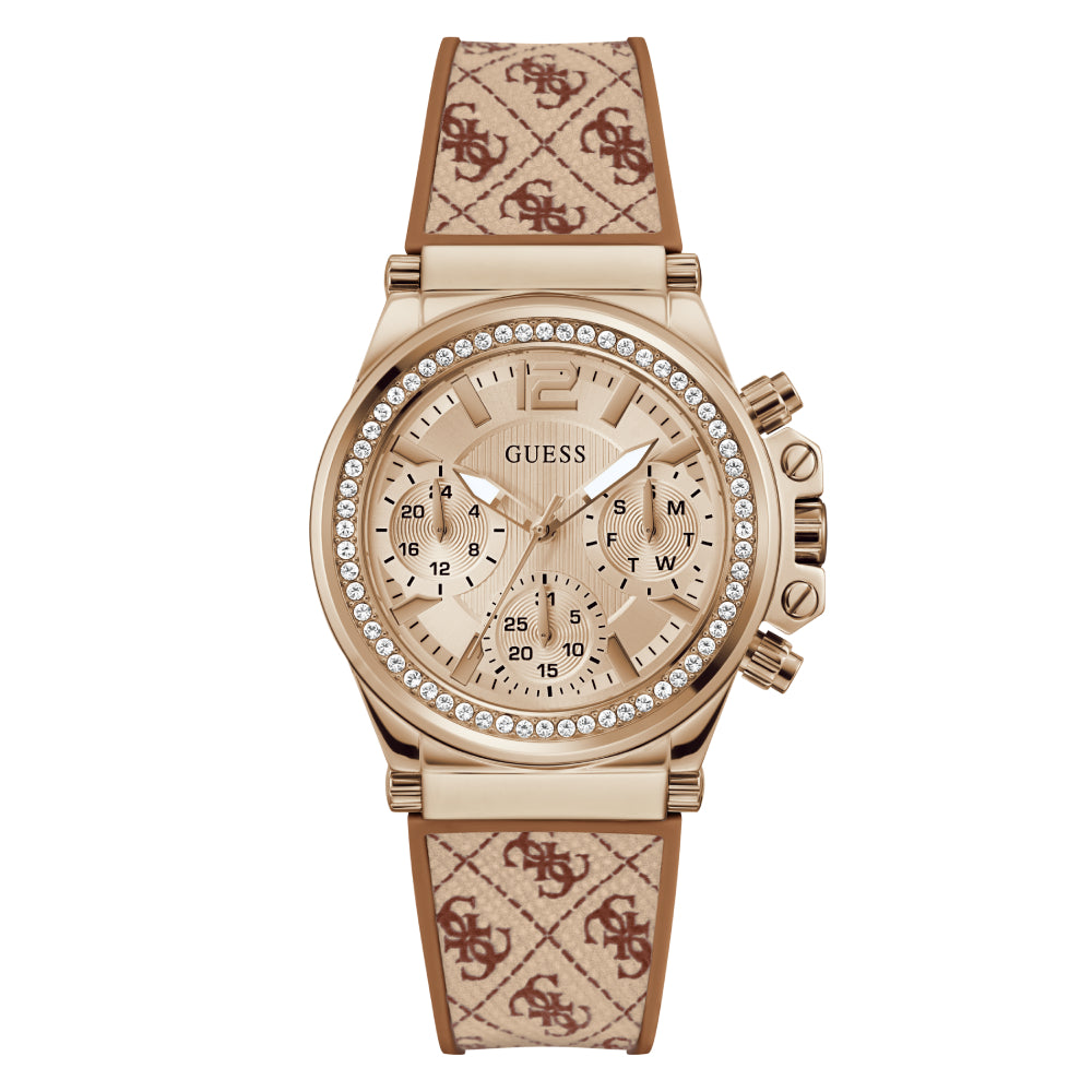 Women's watch, quartz movement, rose gold dial color (Rose Gold) - GWC-0302