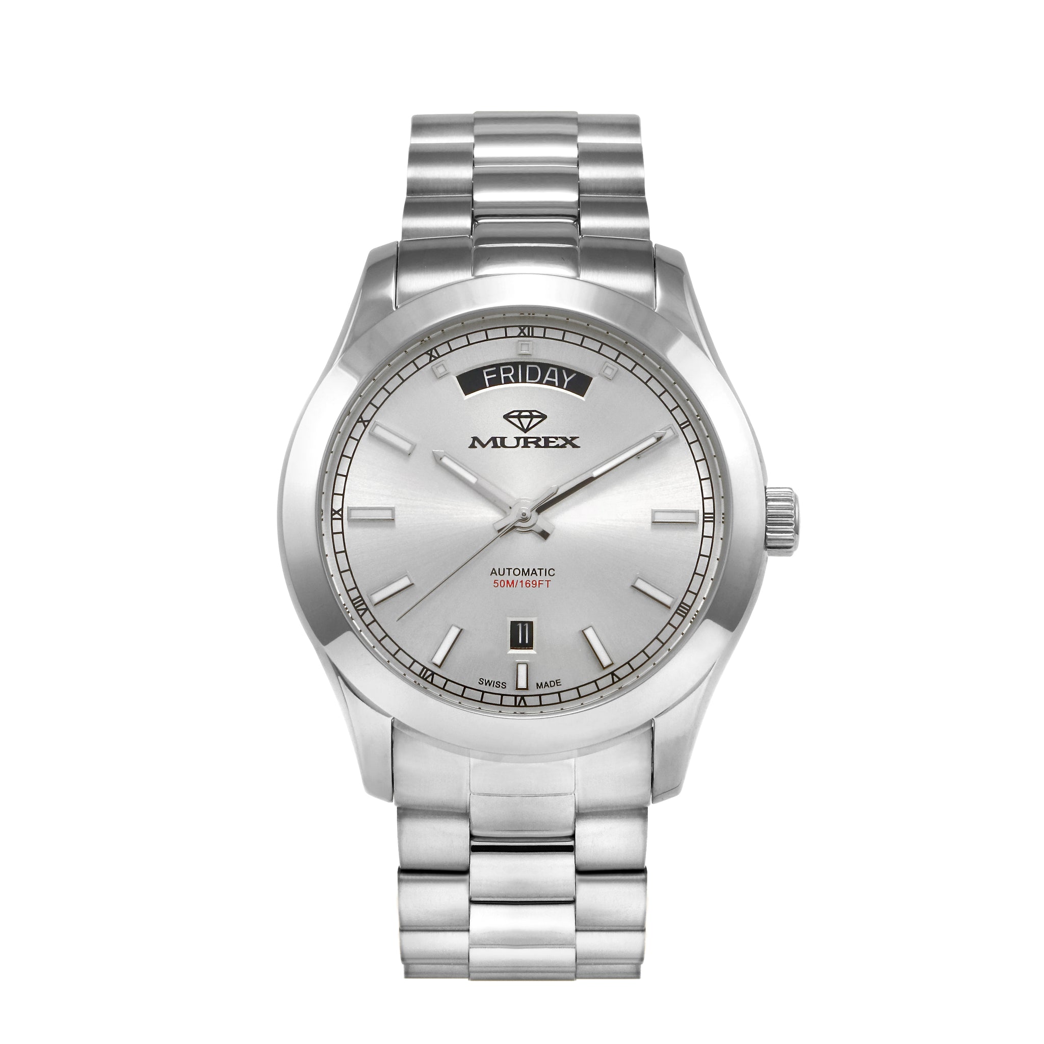 Murex Men's Automatic Watch with White Dial - MUR-0124