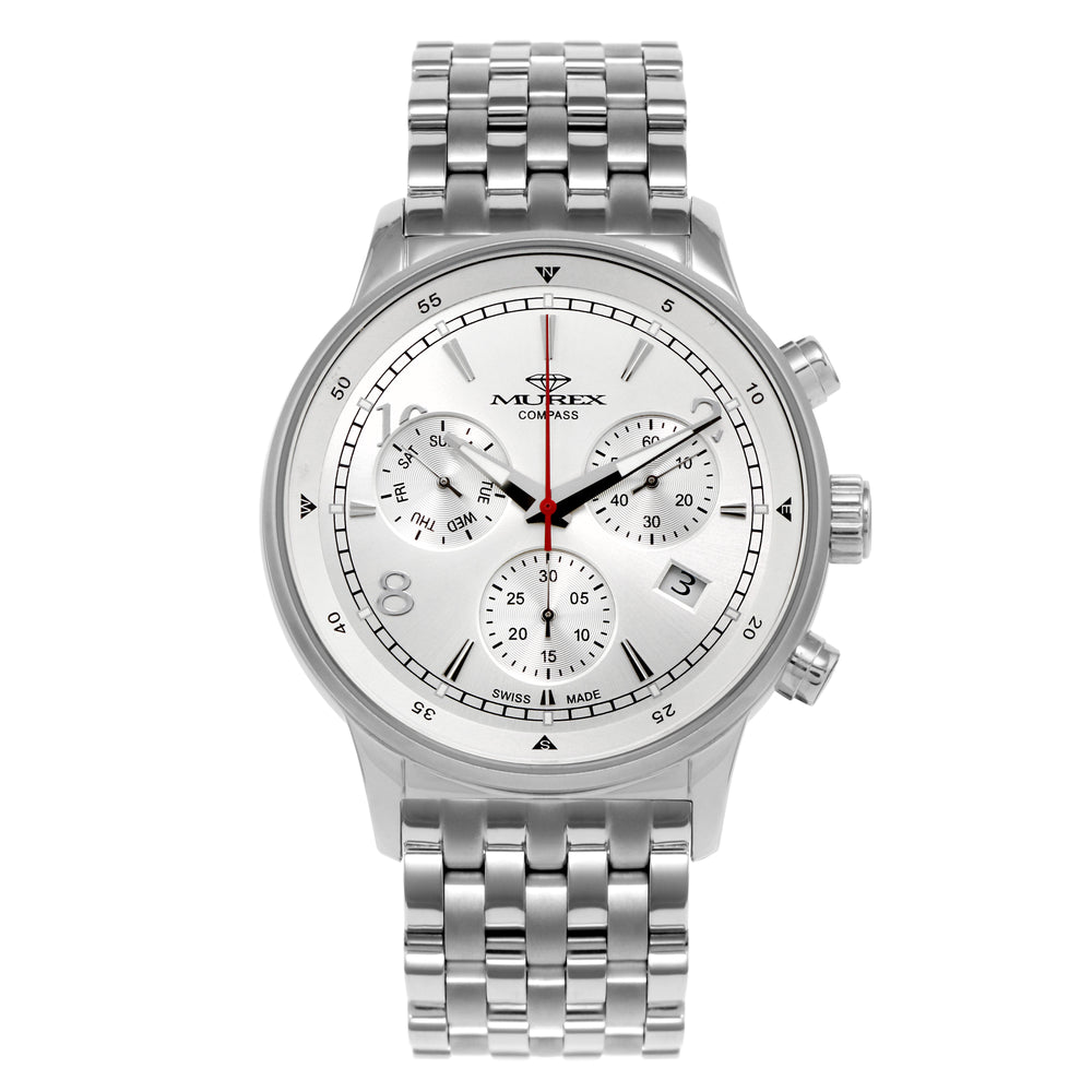 Murex Men's Quartz Watch with White Dial - MUR-0243