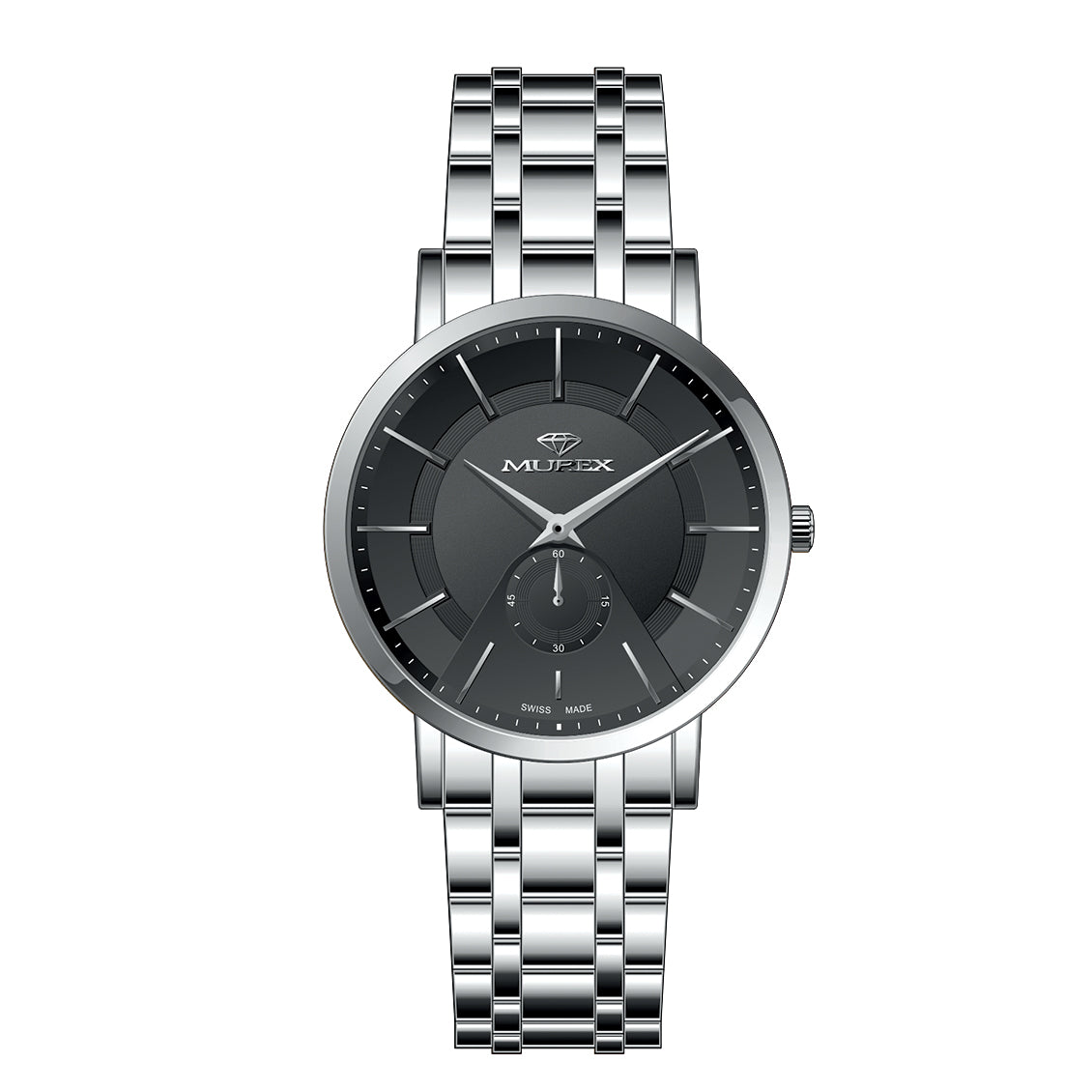 Murex Men's Quartz Watch with Black Dial - MUR-0204