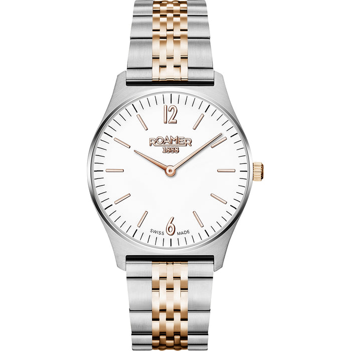 Women's watch, quartz movement, white dial color - ROA-0046