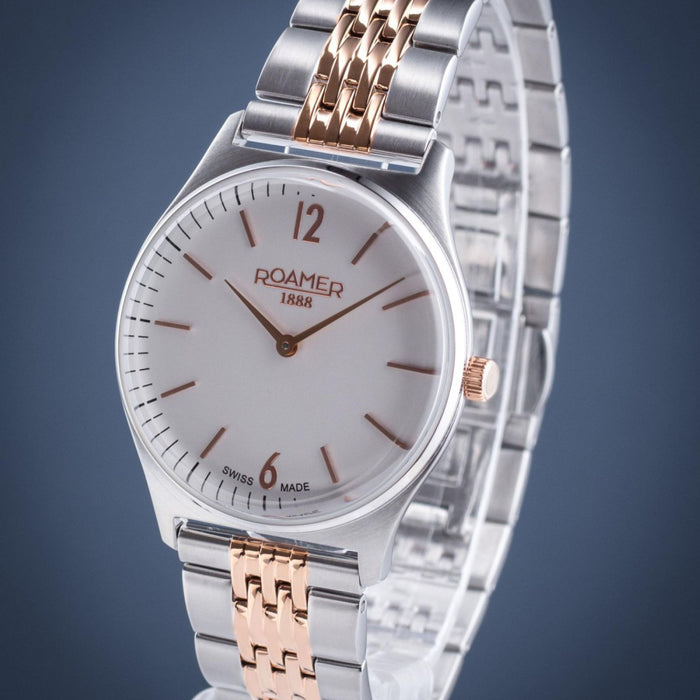Women's watch, quartz movement, white dial color - ROA-0046