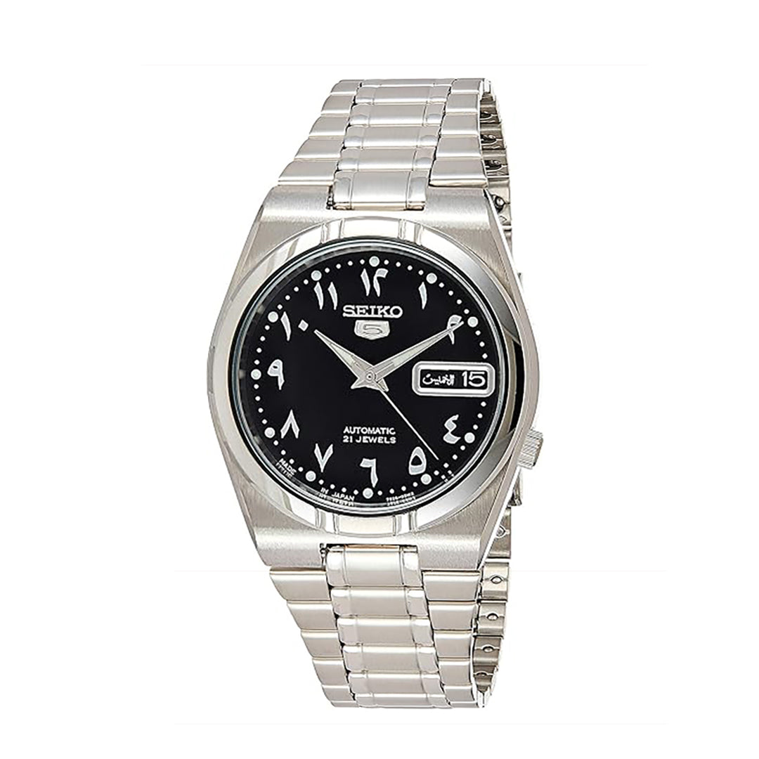 ساعة سيكو أوتوماتيكية تناظرية للرجال بميناء أسود – SEIKO-0070