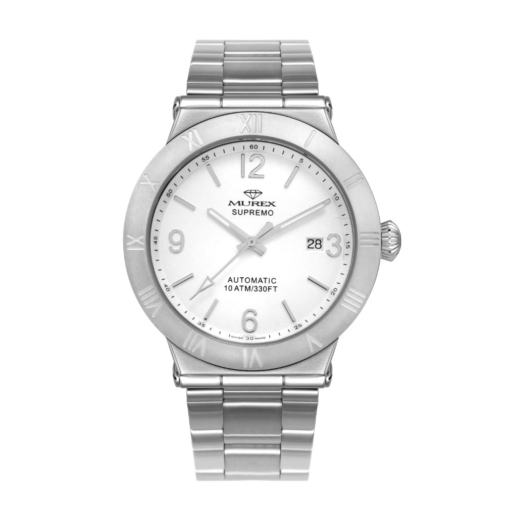 Murex Men's Automatic Watch with White Dial - MUR-0117