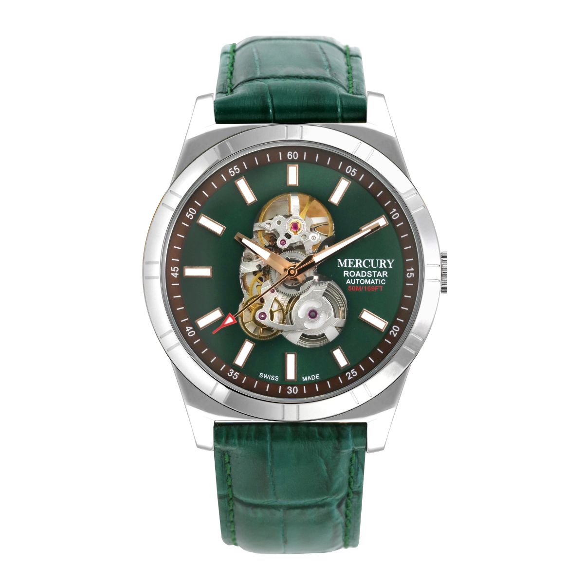Men's watch, automatic movement, green dial - MER-0009