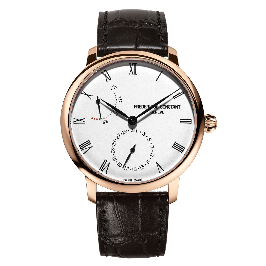 Men's watch, automatic movement, white dial - FC-0147