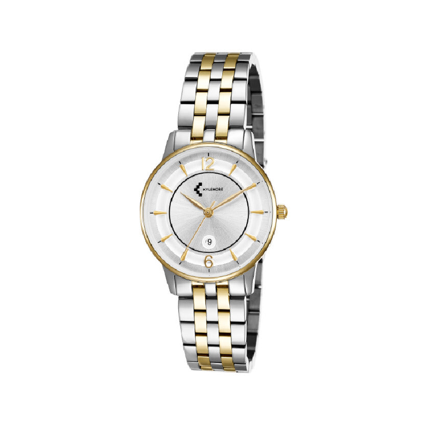 Women's watch, quartz movement, silver dial - KM-0022