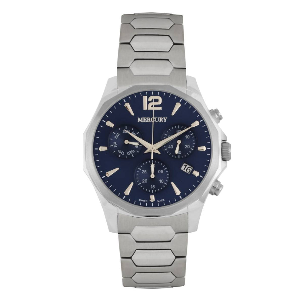 Men's watch, quartz movement, blue dial - MER-0014